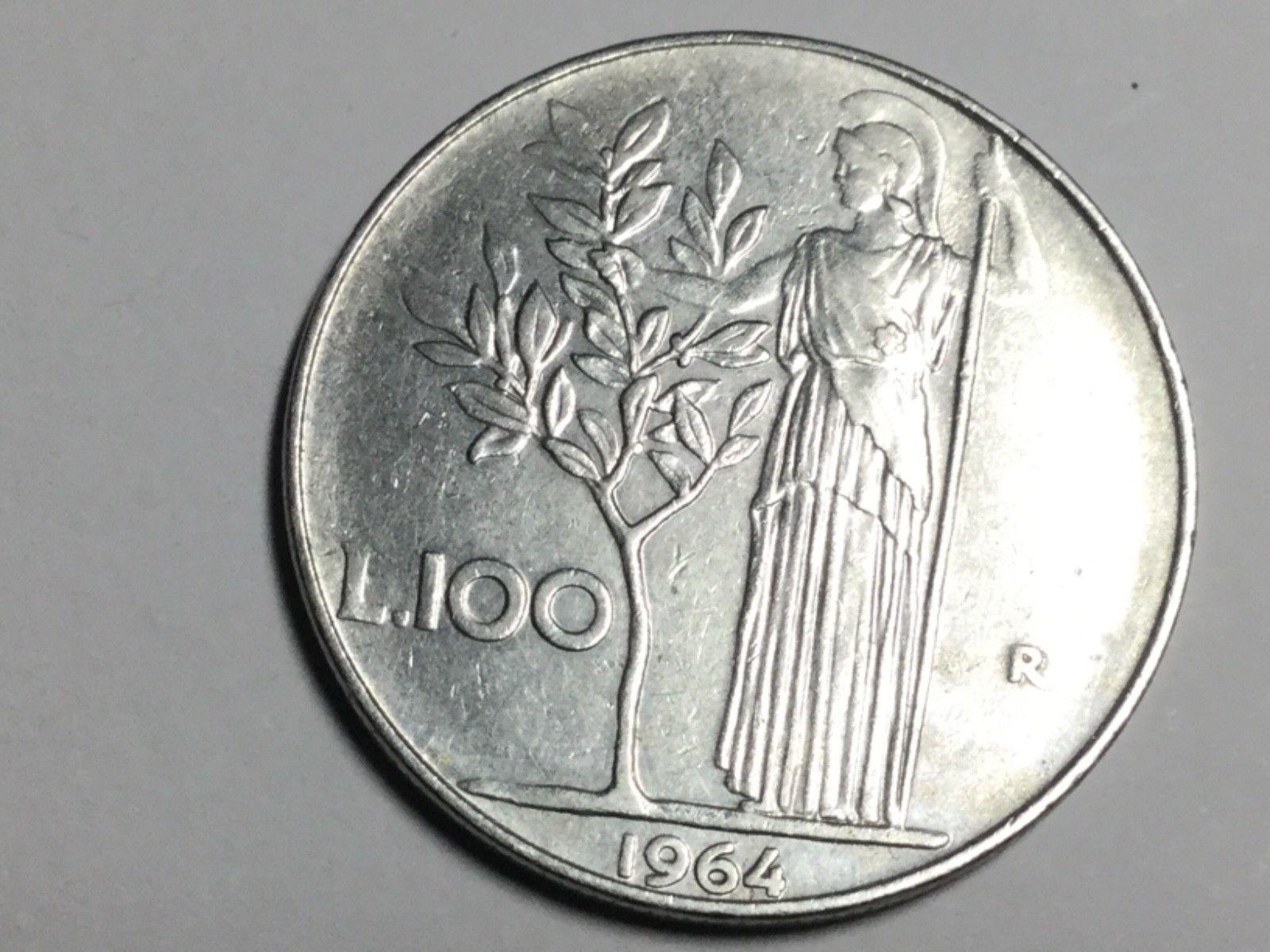 Цена монеты 100 лир (lire) 1964 года Италия: стоимость по аукционам с ...